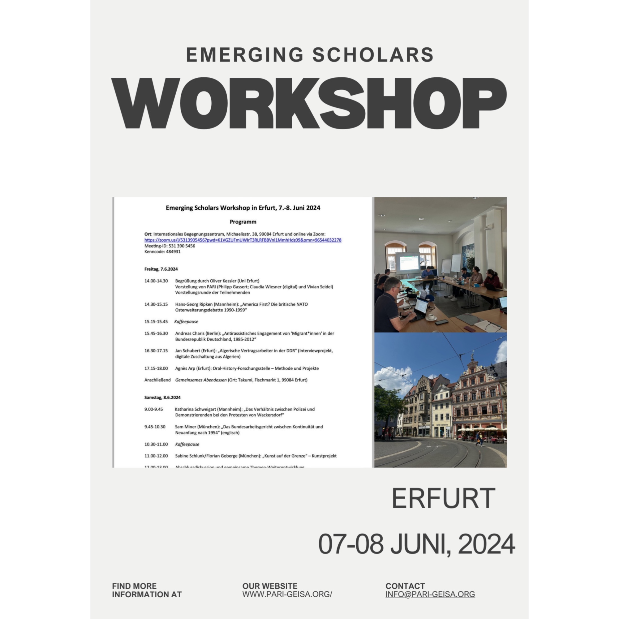 Emerging Scholars Workshop in Erfurt - Point Alpha Institut
